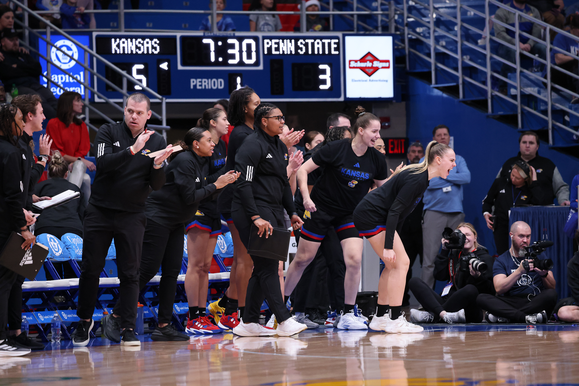 Photo Gallery: KU takes late lead to beat Penn State 68-65 | News ...